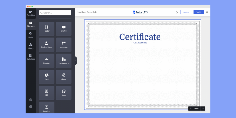 How to Design Certificates For Your eLearning Courses (Step by Step ...