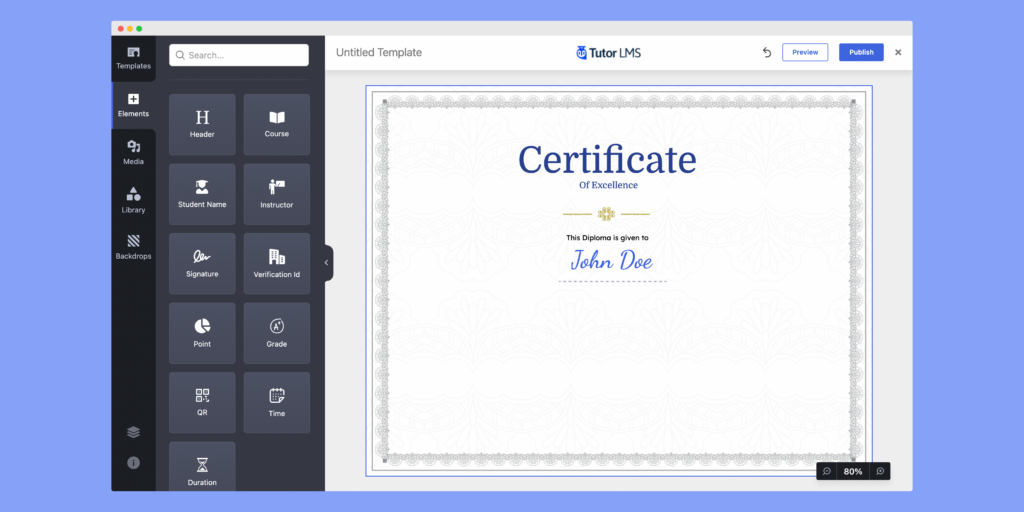 How to Design Certificates For Your eLearning Courses (Step by Step ...