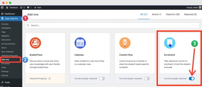 How to Enroll Students Manually to Your Tutor LMS Courses | Tutor LMS