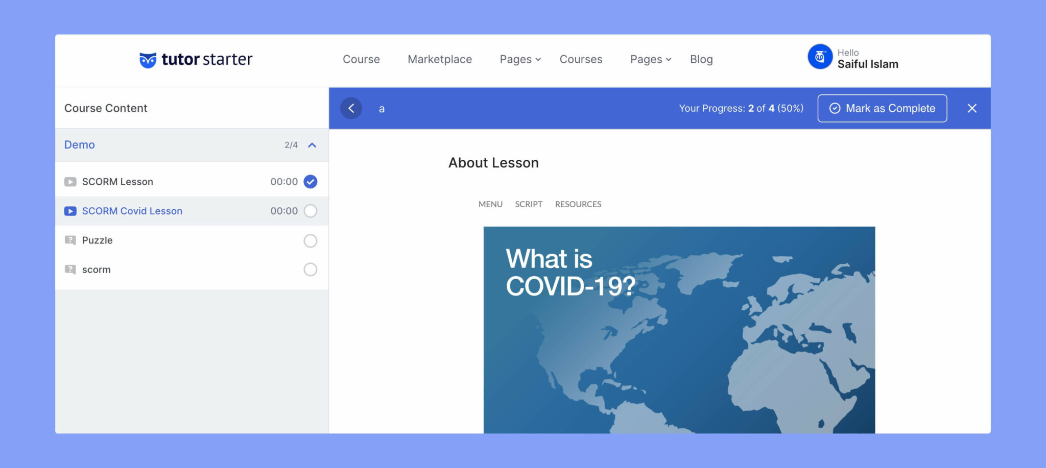 How to Integrate SCORM Content in Tutor LMS Courses | Tutor LMS
