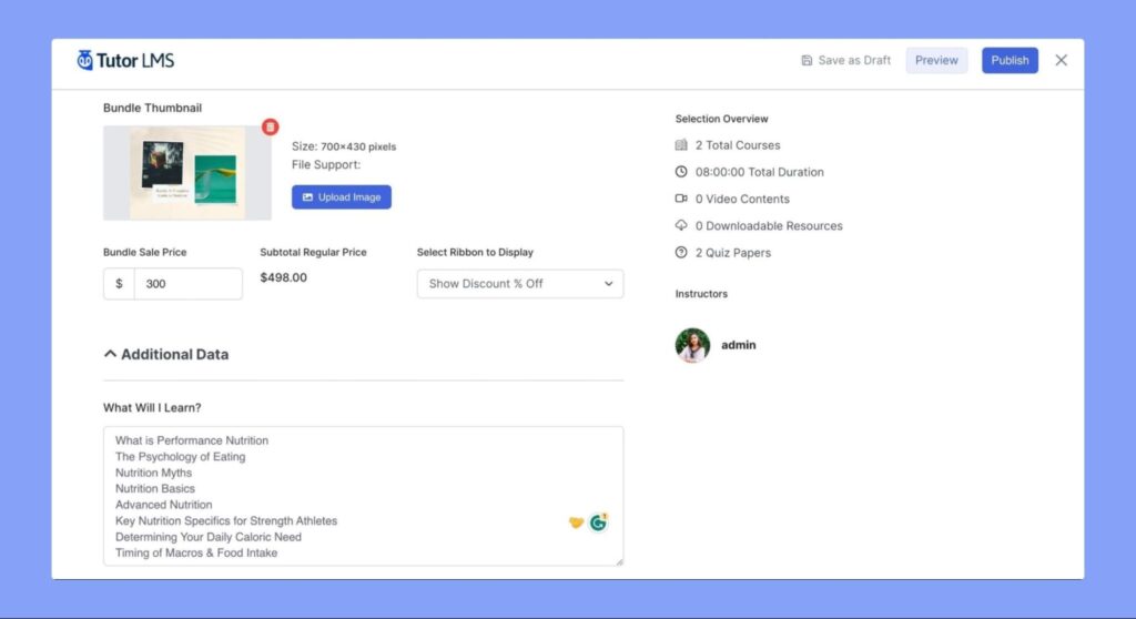 How to Create and Sell Course Bundles Using Tutor LMS | Tutor LMS