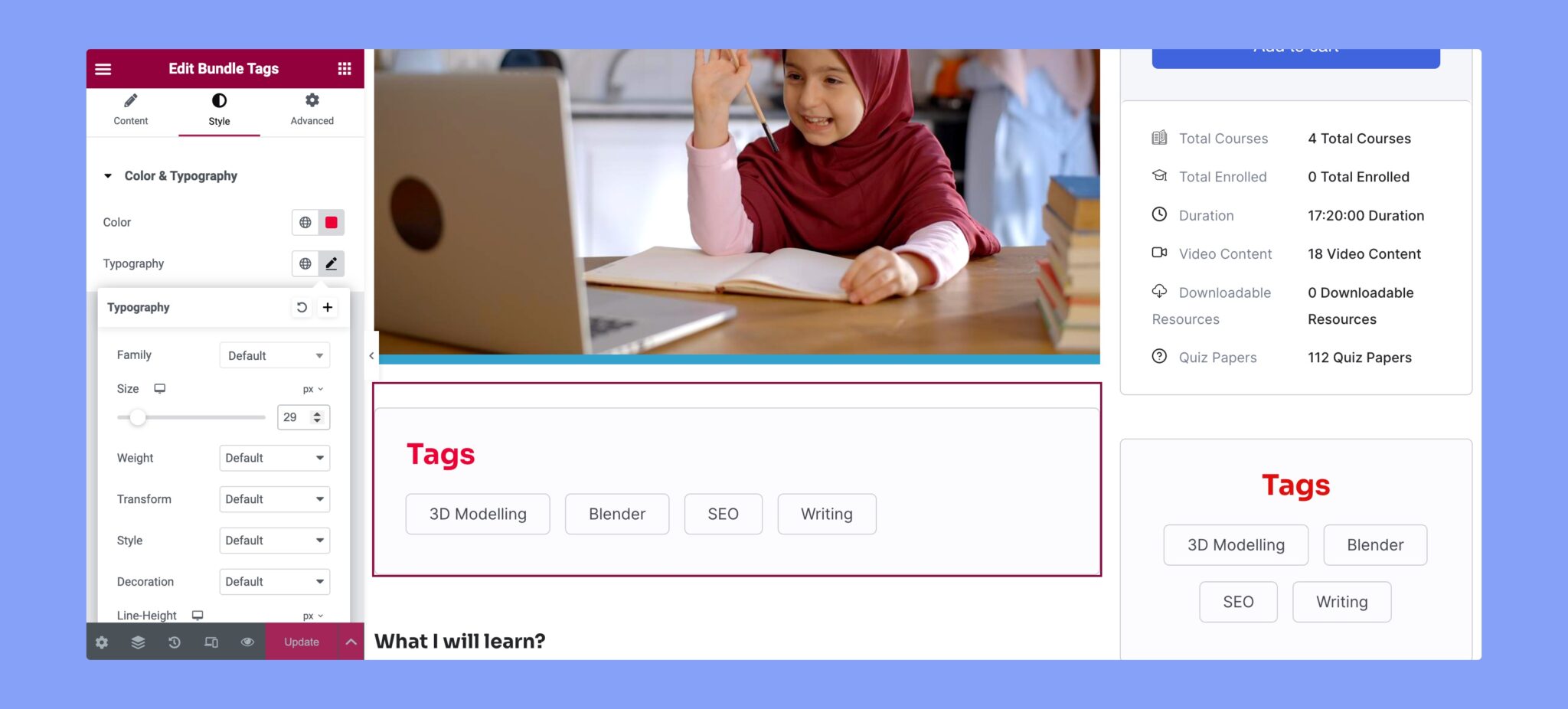 Tutor LMS Elementor Addons v2.1.0: Introducing 8 New Elementor Widgets and More | Tutor LMS